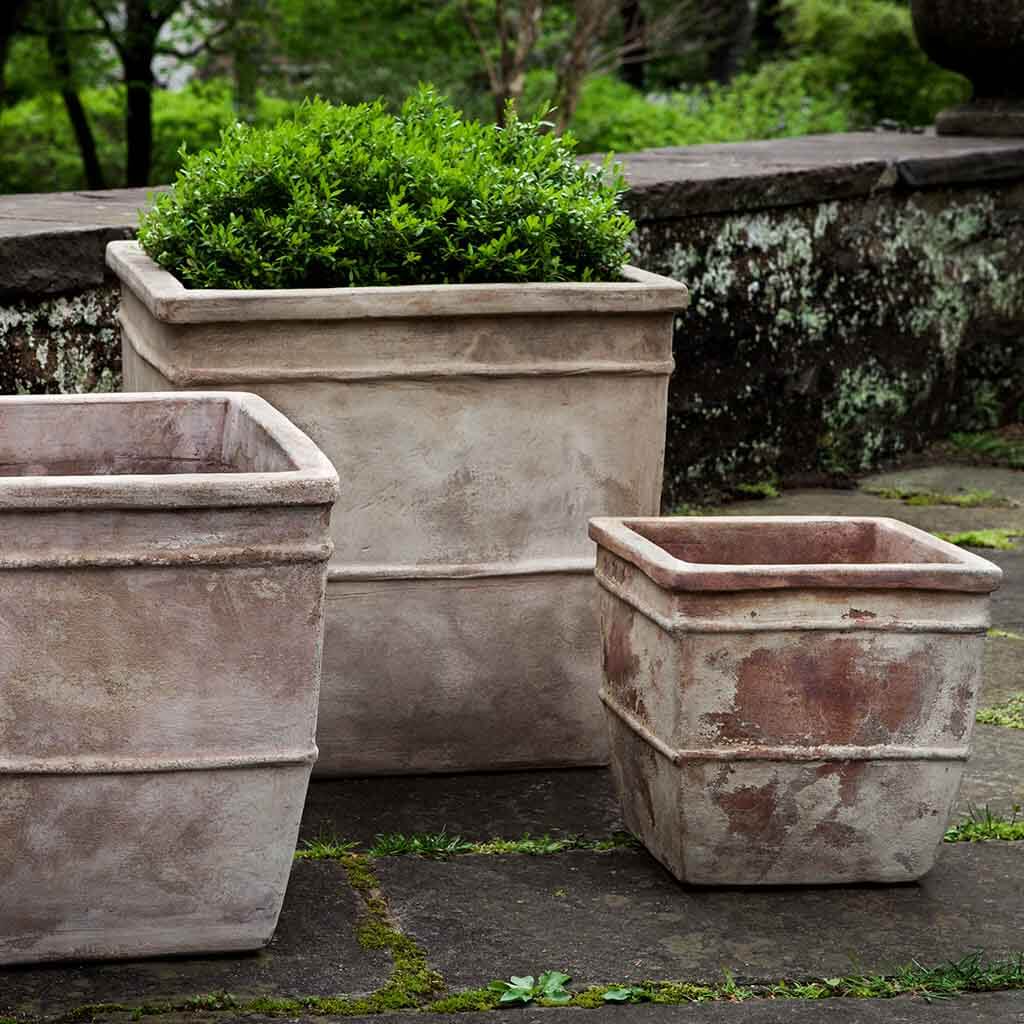 Antico Square Planter - Set of 3 by Campania International – Birdsall & Co.