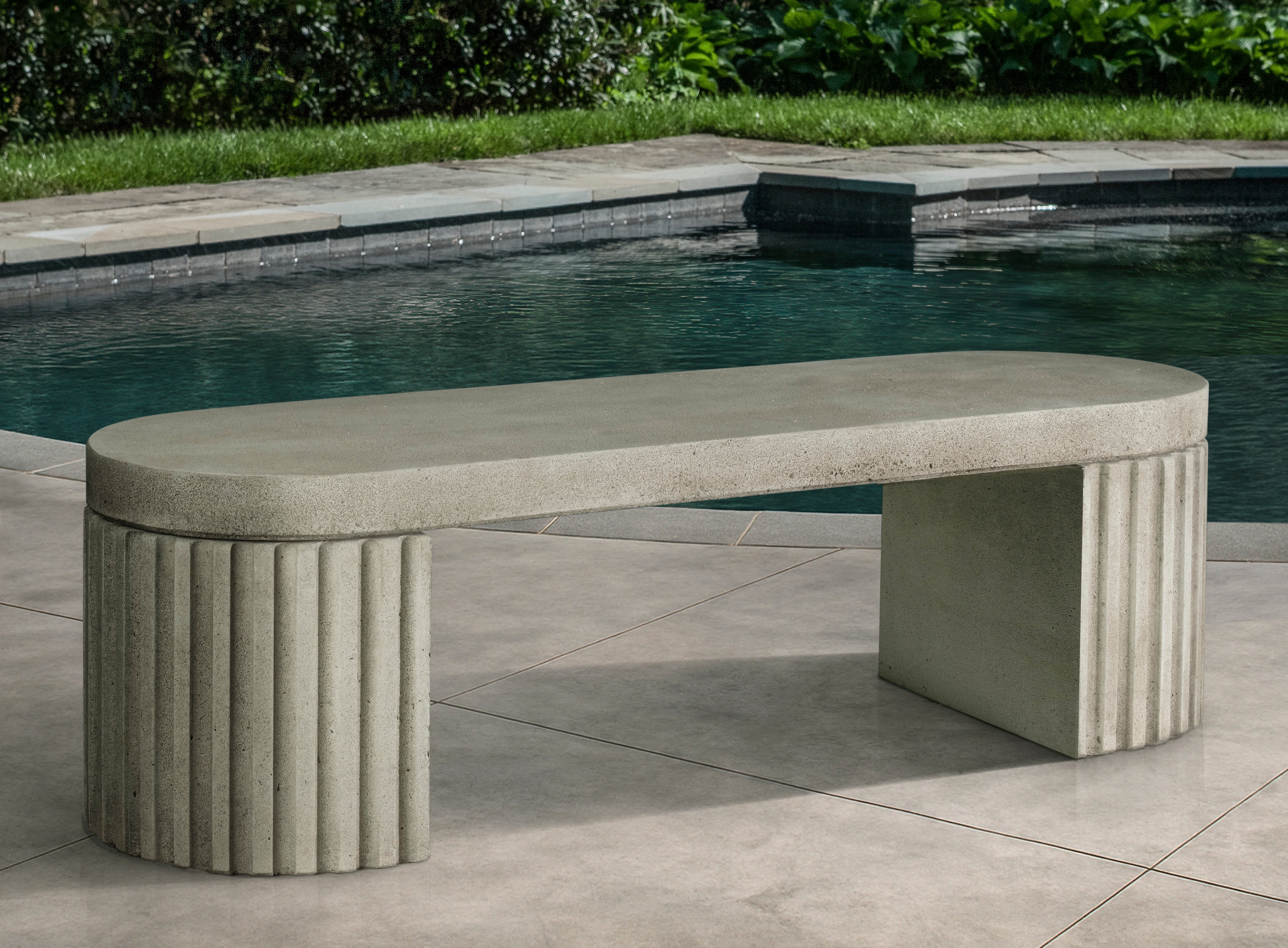 Dorchester Fluted Bench by Campania International – Birdsall & Co.
